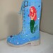 Chelise Little Mermaid Ariel Glitter Pearl Blue Boots - Etsy