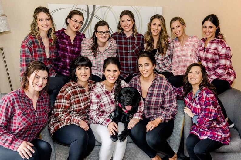 Mismatched Bridal Party Flannels U-pick - Etsy
