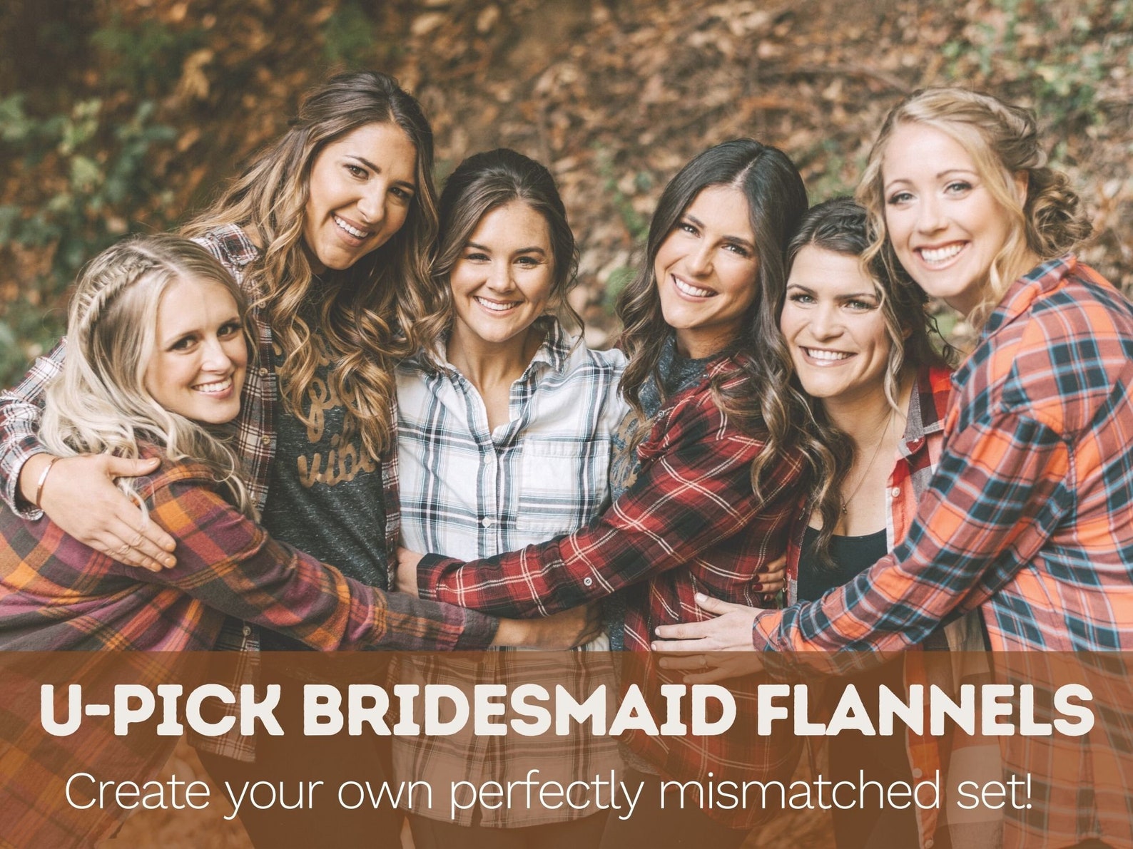 U-pick Mismatched Bridal Party Flannels - Etsy