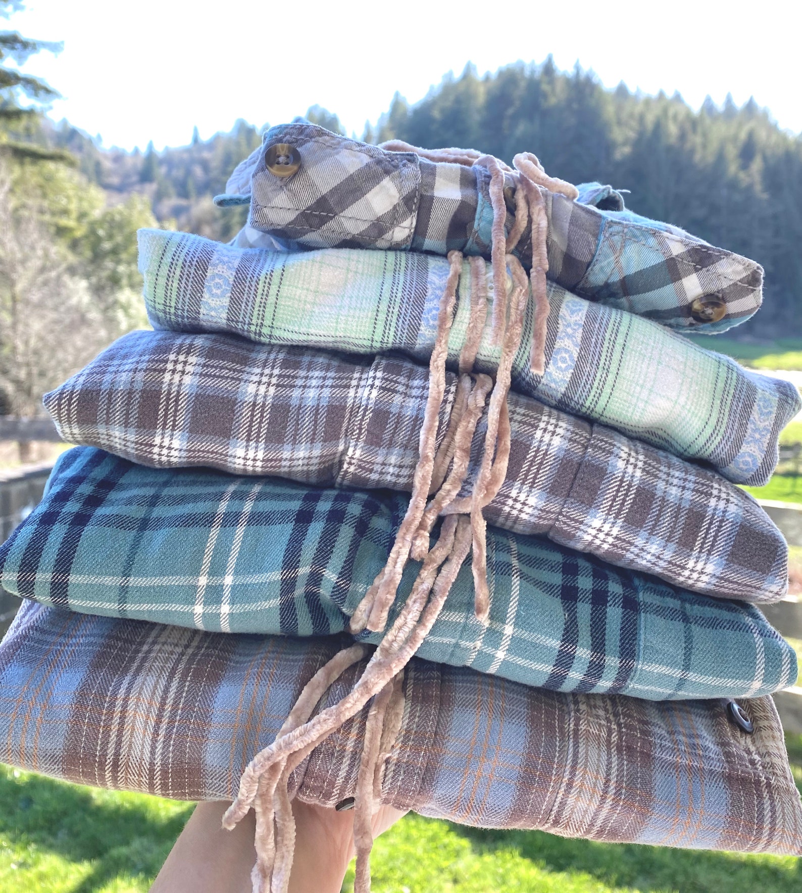 U-pick Mismatched Bridal Party Flannels - Etsy