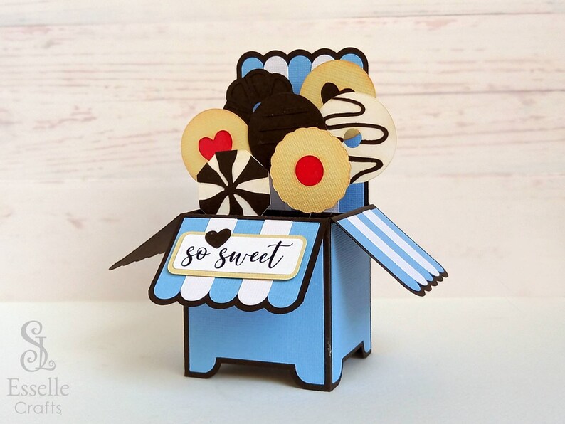 Biscuit Box Card SVG Template. Pop-up Box Card. Biscuits - Etsy UK