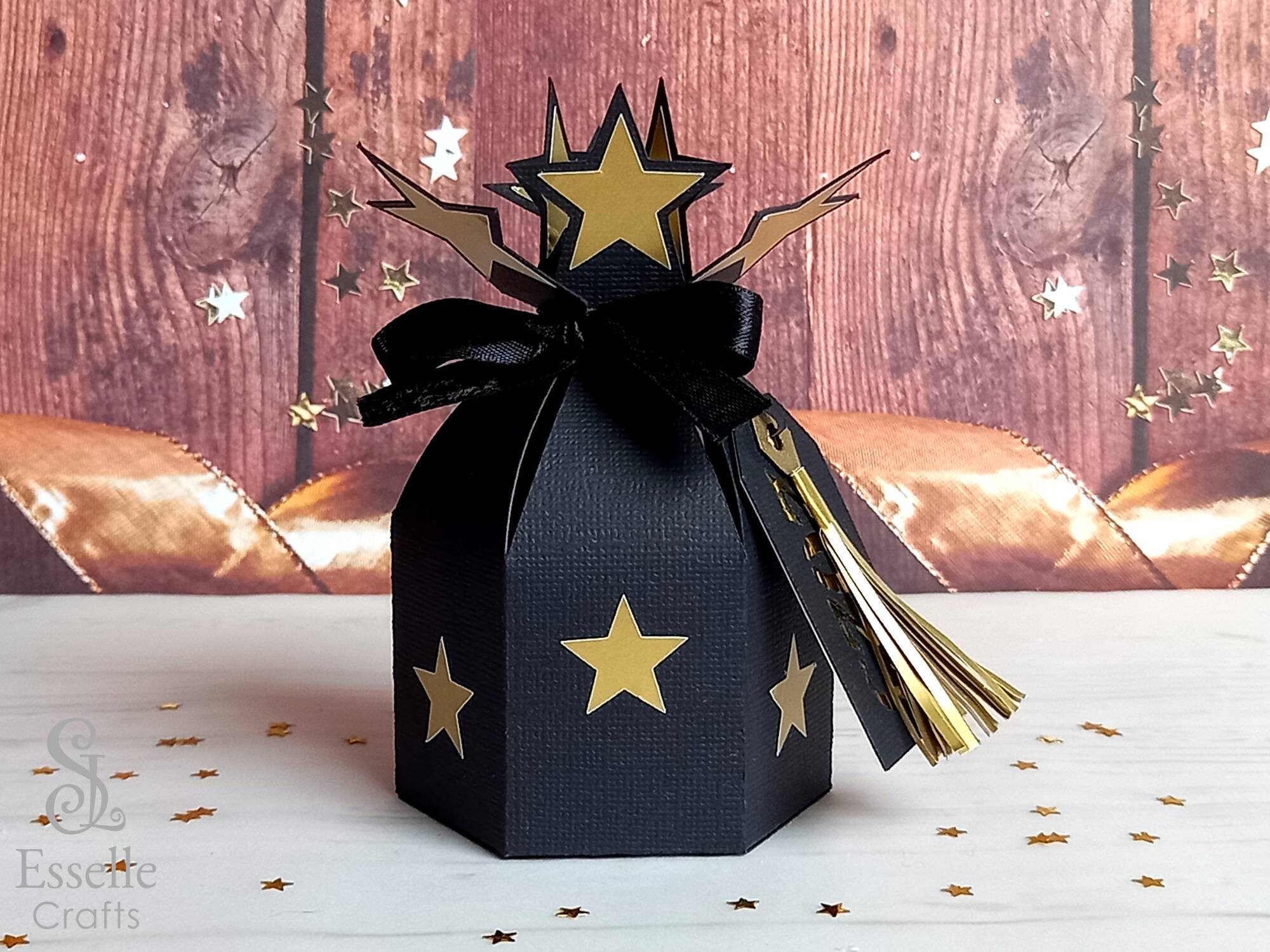 Graduation Star Box SVG PDF Templates. Graduation Gift Box. - Etsy Hong ...