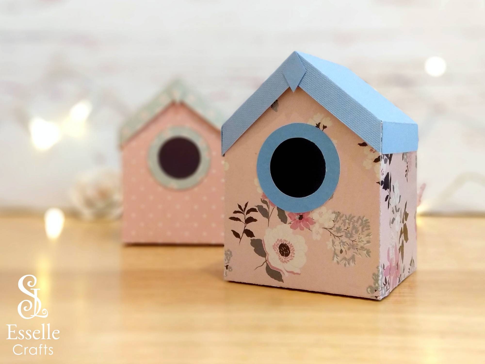 Bird House Favour Box SVG PDF Template. DIY Bird House Party - Etsy