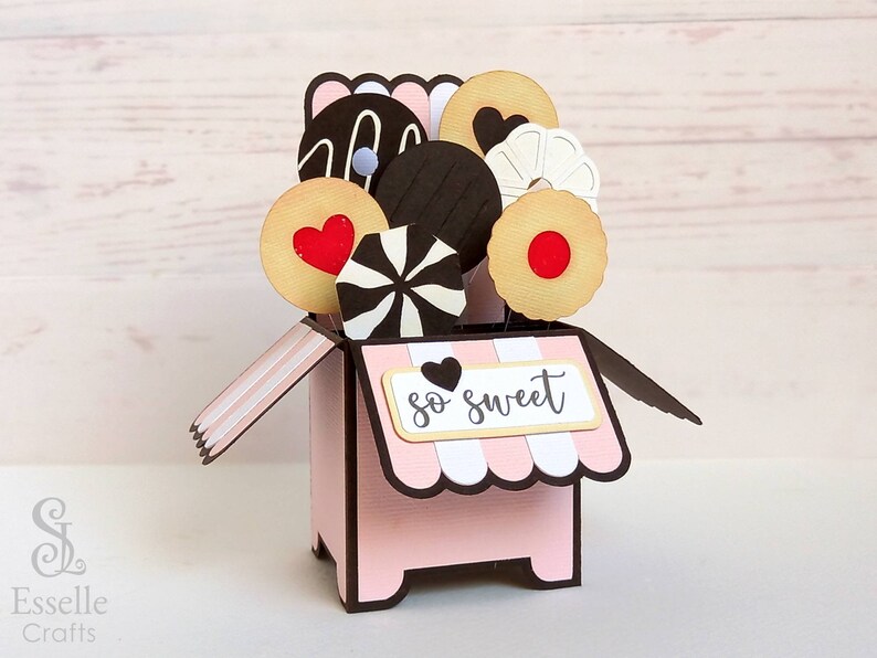 Biscuit Box Card SVG Template. Pop-up Box Card. Biscuits - Etsy UK