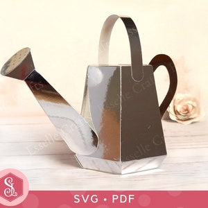Watering Can SVG PDF Templates. Cricut Cut File. Garden Party Favour ...