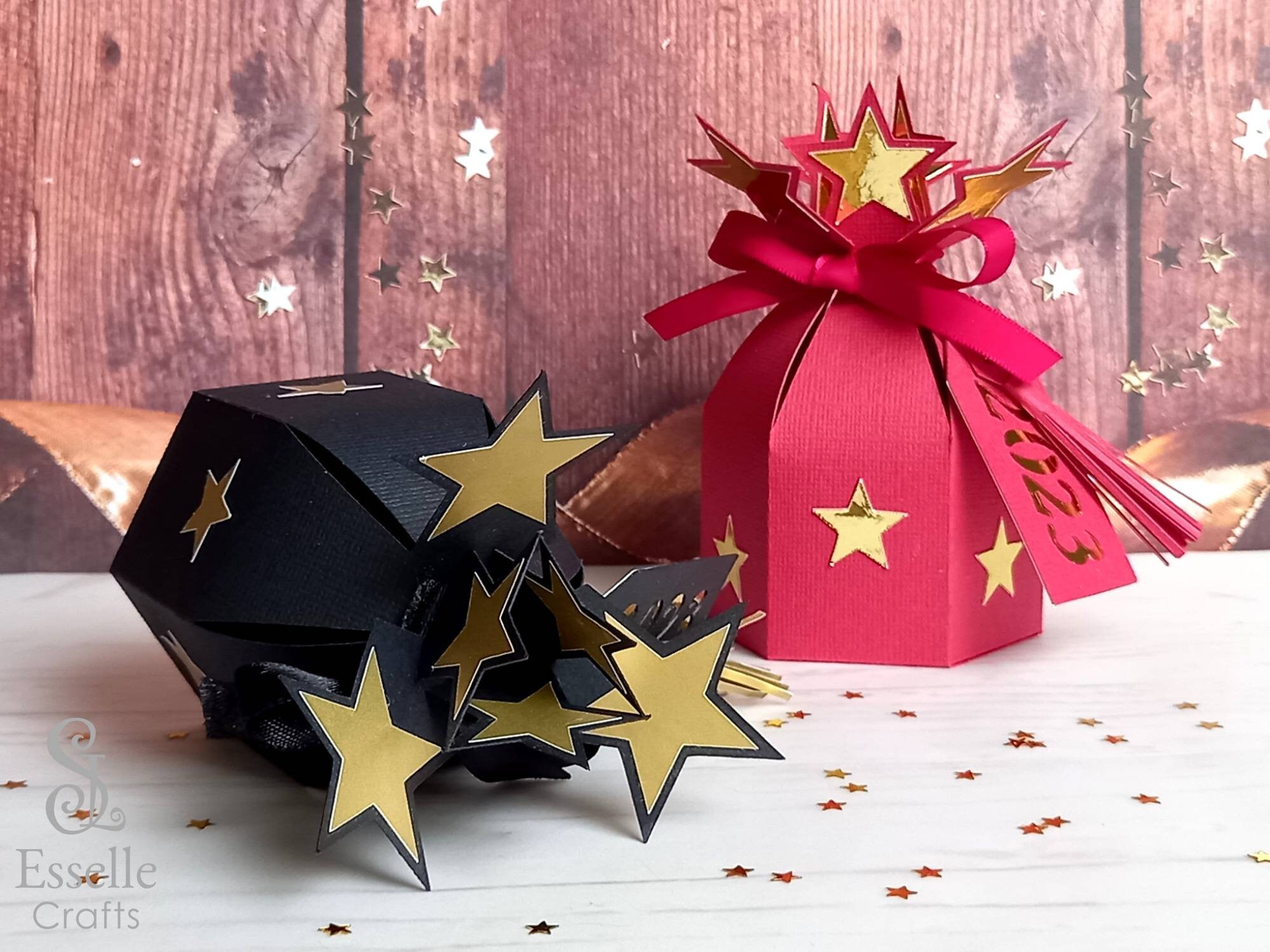 Graduation Star Box SVG PDF Templates. Graduation Gift Box. - Etsy UK