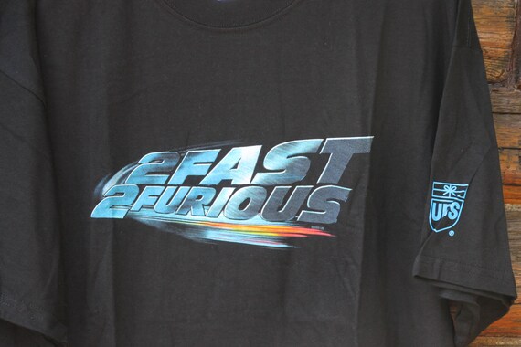 Vintage 2 Fast 2 Furious 2003 Movie Promo Black T-Shi… - Gem
