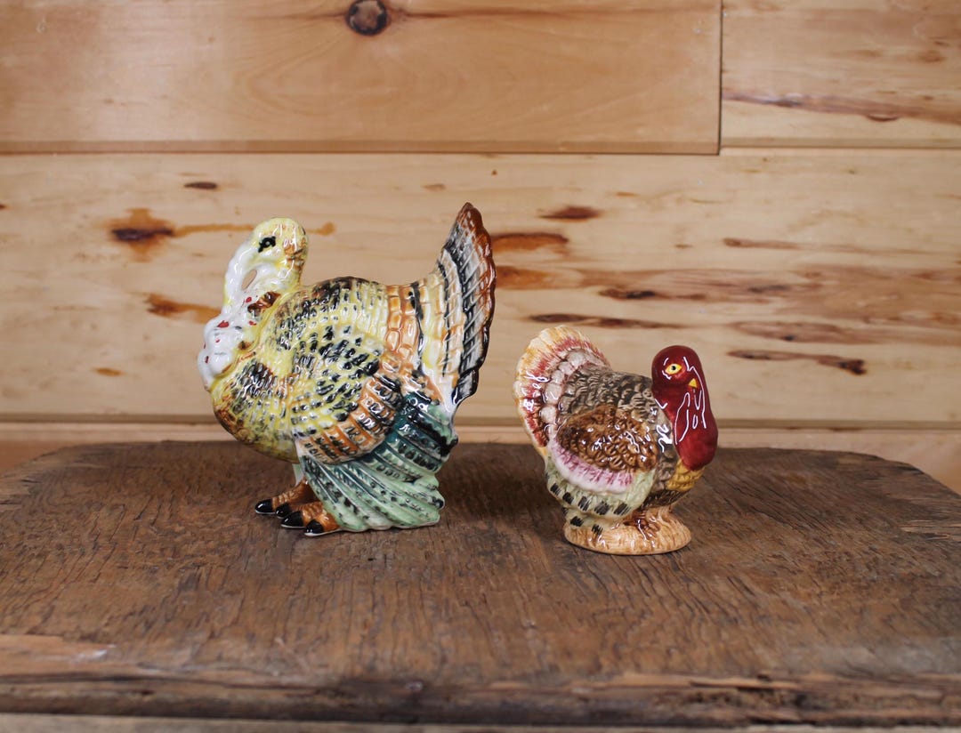 Vintage Turkey Salt and Pepper Shaker Set Country Kitchen Decor Farm ...