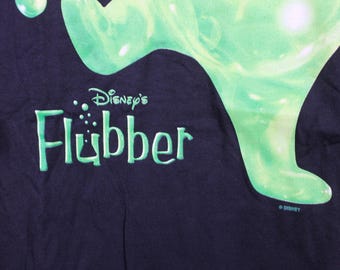 Vintage Disney Flubber 1997 Movie Promo Promotional Black T Vintage Disney Flubber 1997 Movie Promo Promotional Black T