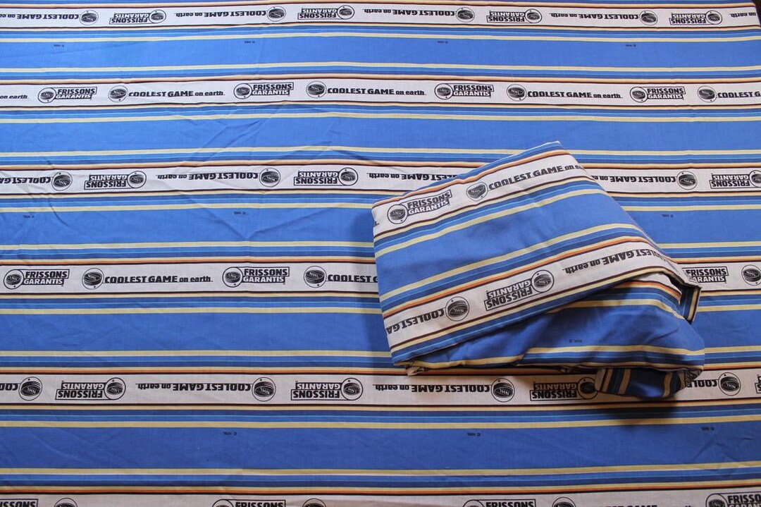 Vintage NHL Hockey Coolest Game on Earth Flat and Fitted Double/full ...