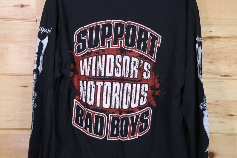 Vintage Support Red & White 13 Hells Angels Windsor Ontario Double ...