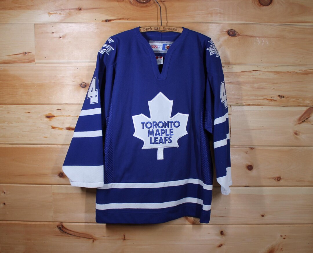 Vintage Toronto Maple Leafs Kyle Wellwood 42 NHL CCM Sewn Hockey Jersey ...