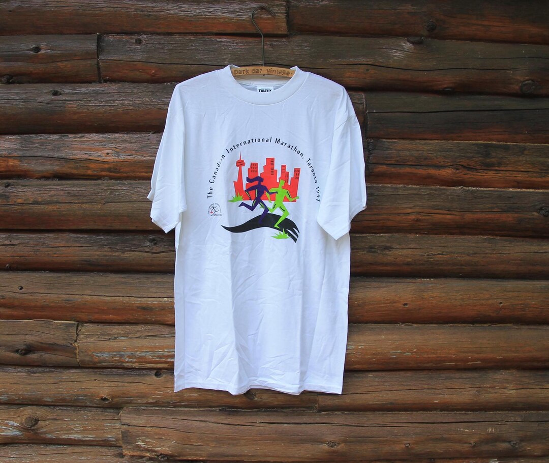 Vintage the Canadian International Marathon Toronto 1997 White Adult ...