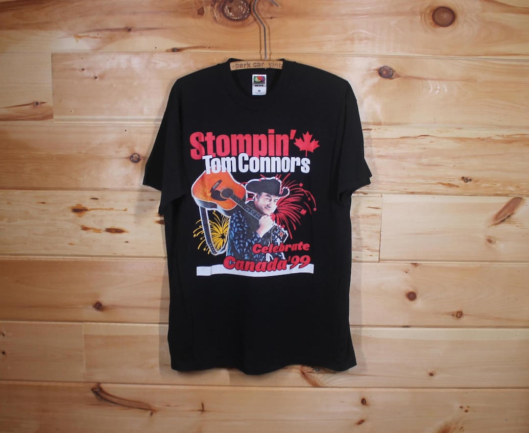 Vintage Stompin' Tom Connors 1999 Canadian Rock Country Tour Black T ...