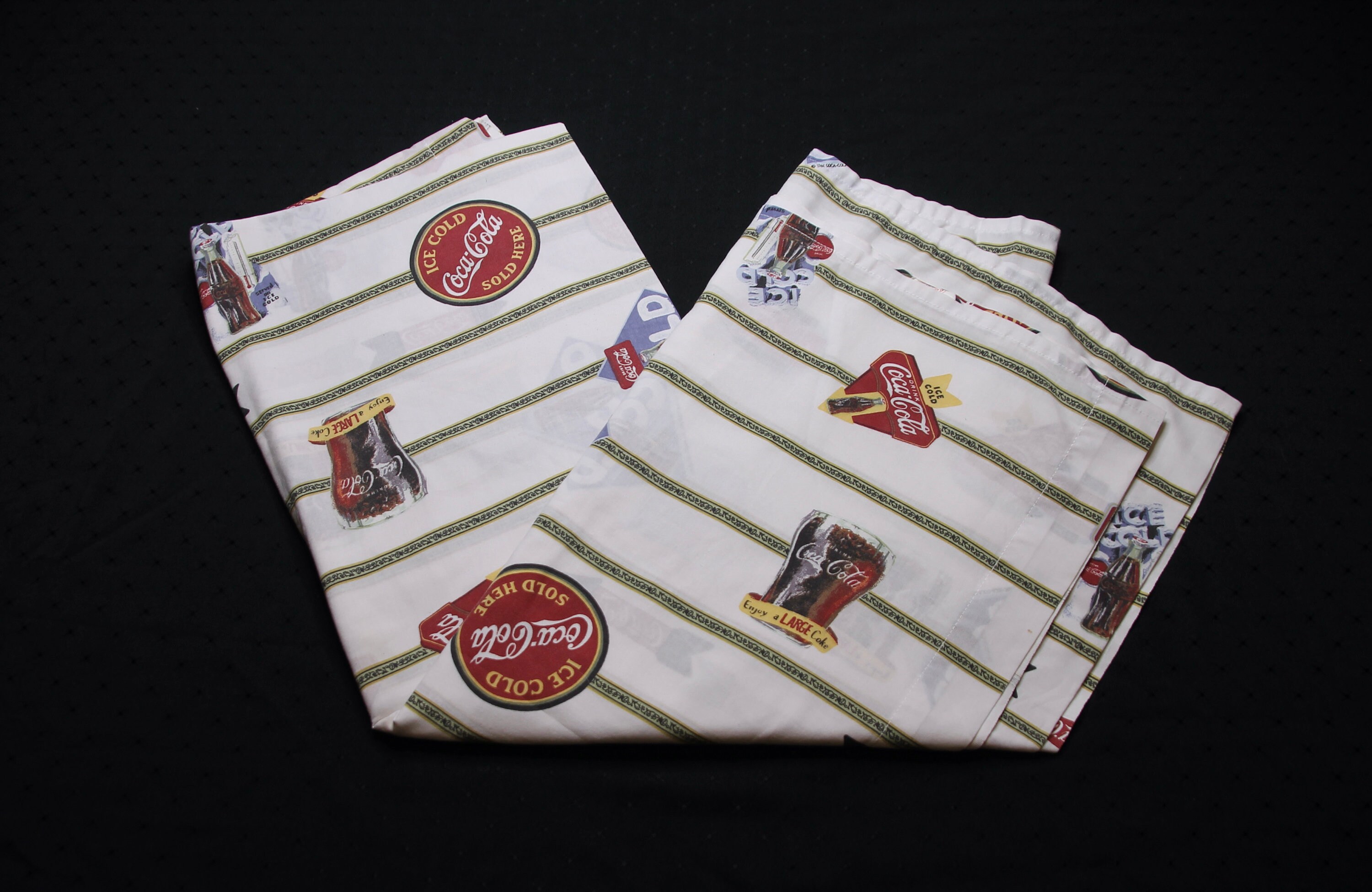 Vintage Coke Coca Cola Themed Flat Twin Size Bed Sheet - Etsy