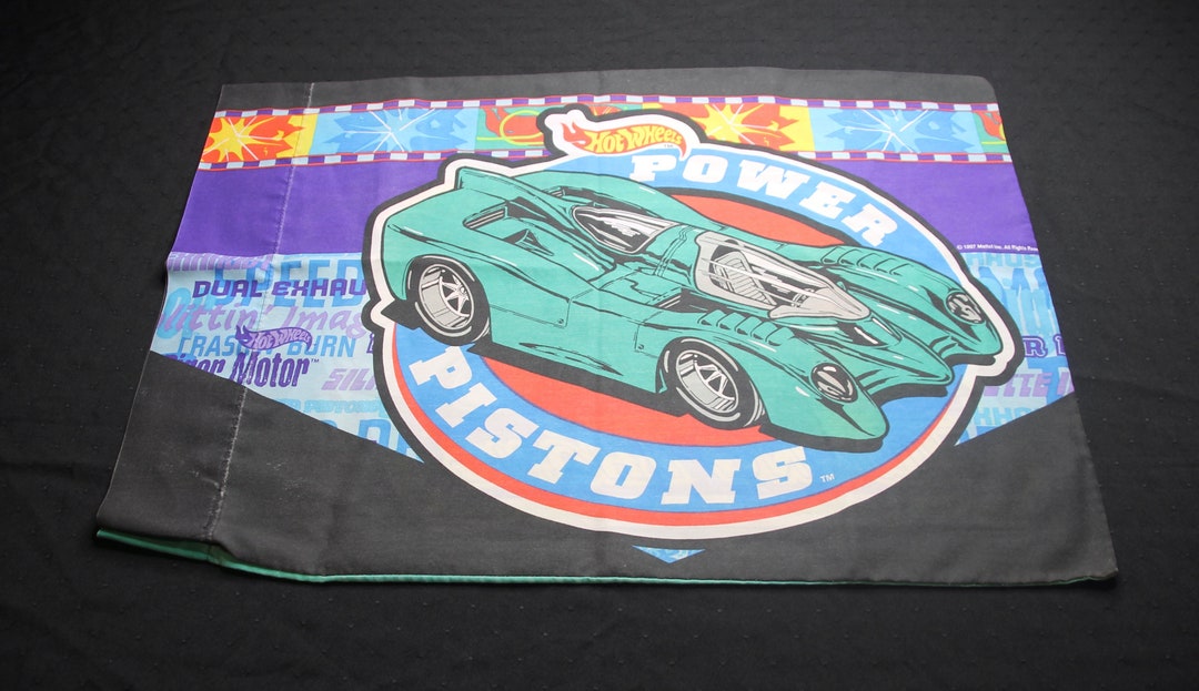 Vintage 1997 Hotwheels Hot Wheels Pattern Racing Car Kids Room Themed ...