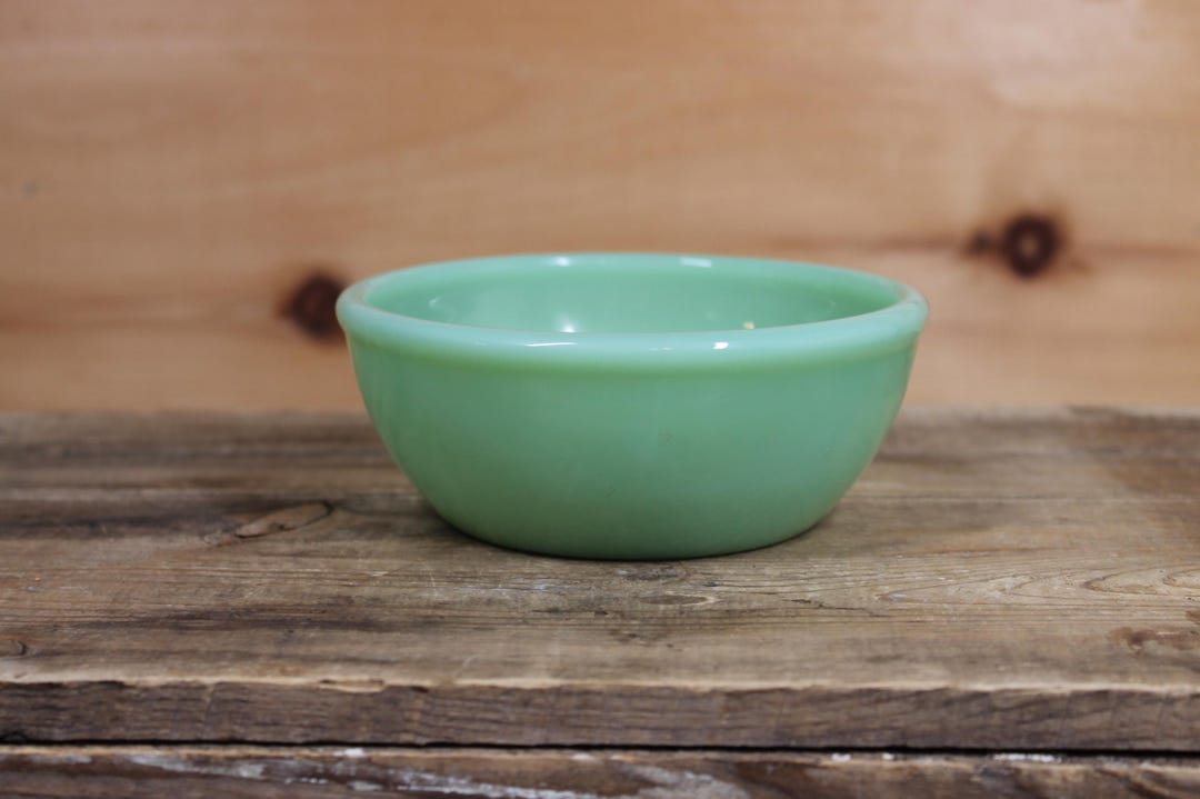 Vintage Fire King Jadeite Restaurant Ware 4 3/4" Beaded Rim Bowl 1950's ...