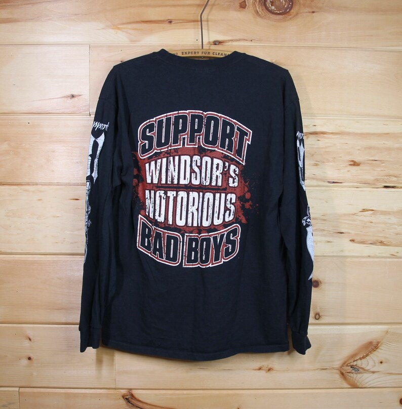 Vintage Support Red & White 13 Hells Angels Windsor Ontario Double ...