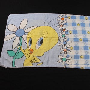 Vintage Tweety Bird Twin Flat Bed Sheet With Matching Pillowcase - Etsy