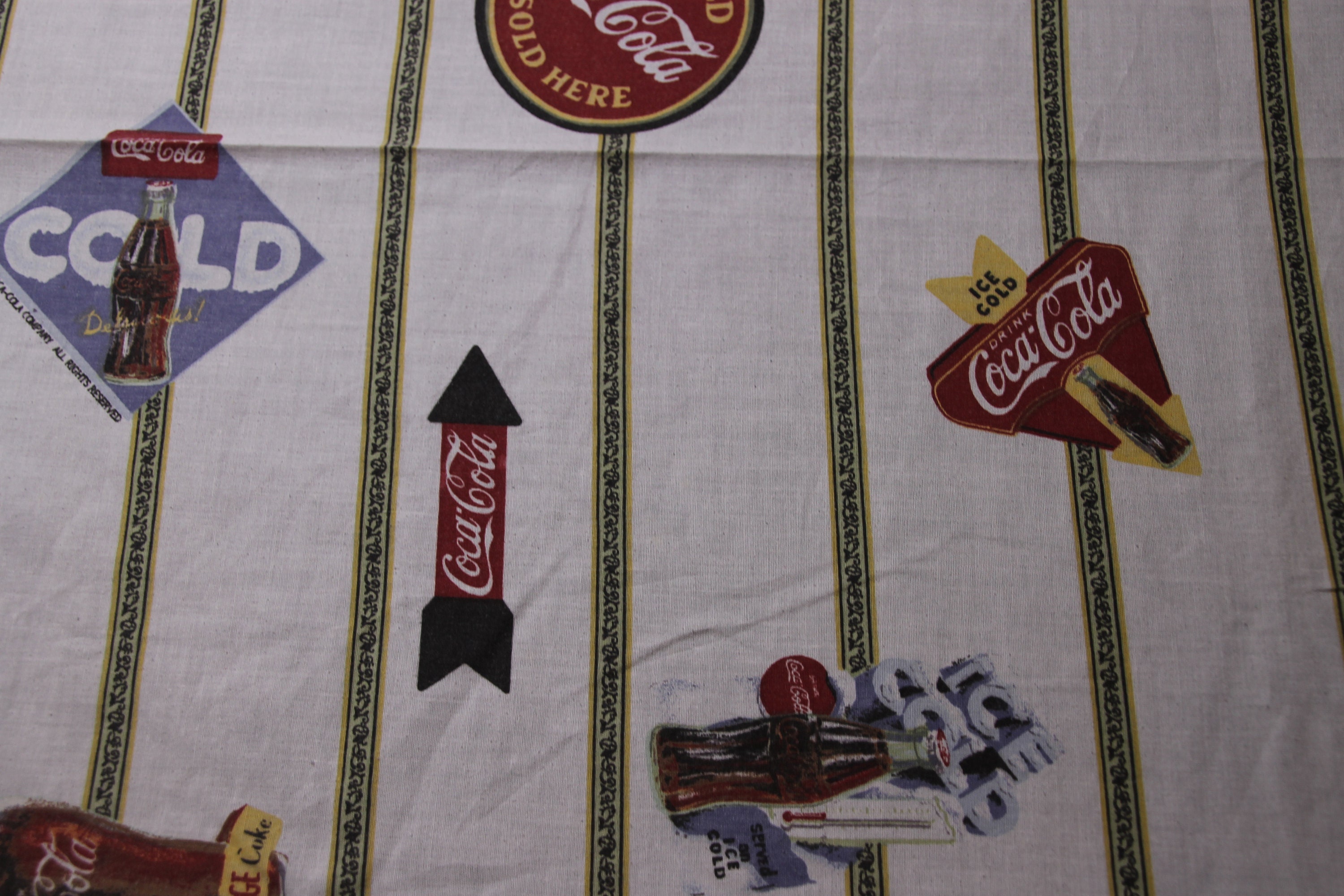 Vintage Coke Coca Cola Themed Flat Twin Size Bed Sheet - Etsy
