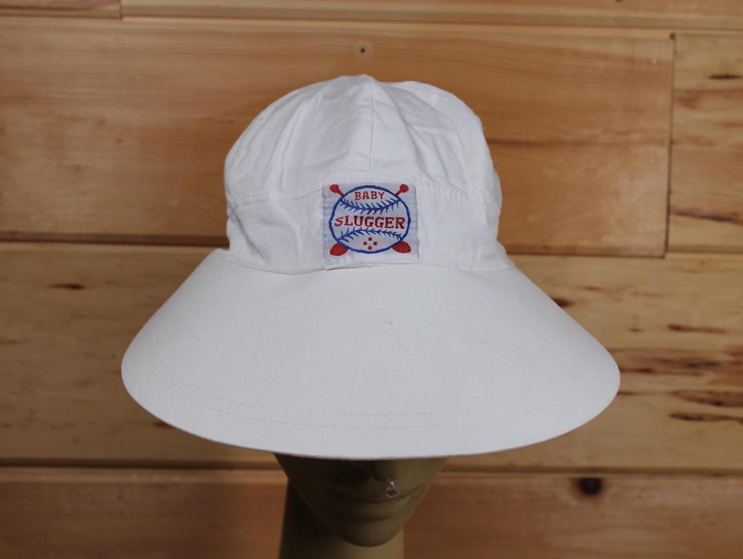 Vintage Baby Slugger Extra Large Brim Baby Toddler Baseball Shade Hat ...