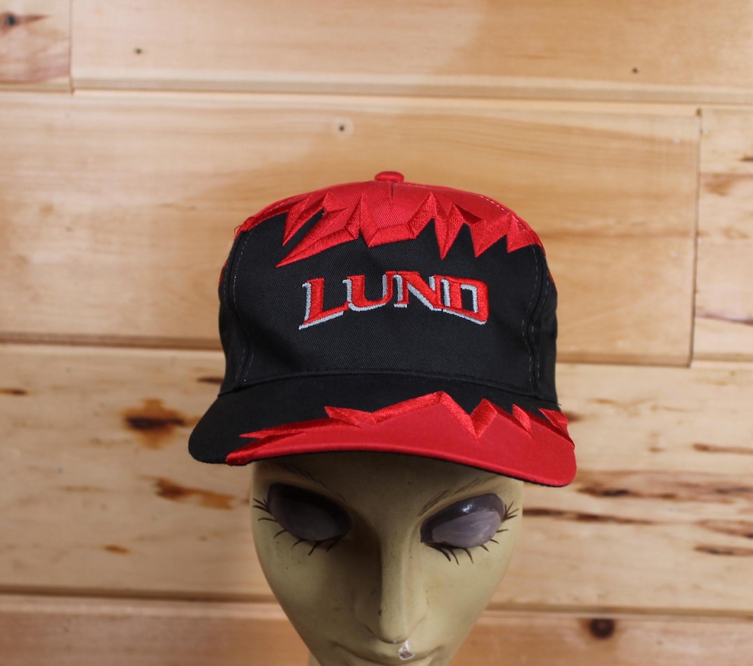 Vintage Lund Canadian Fishing Boats AOP Snapback Hat Adjustable Adult ...