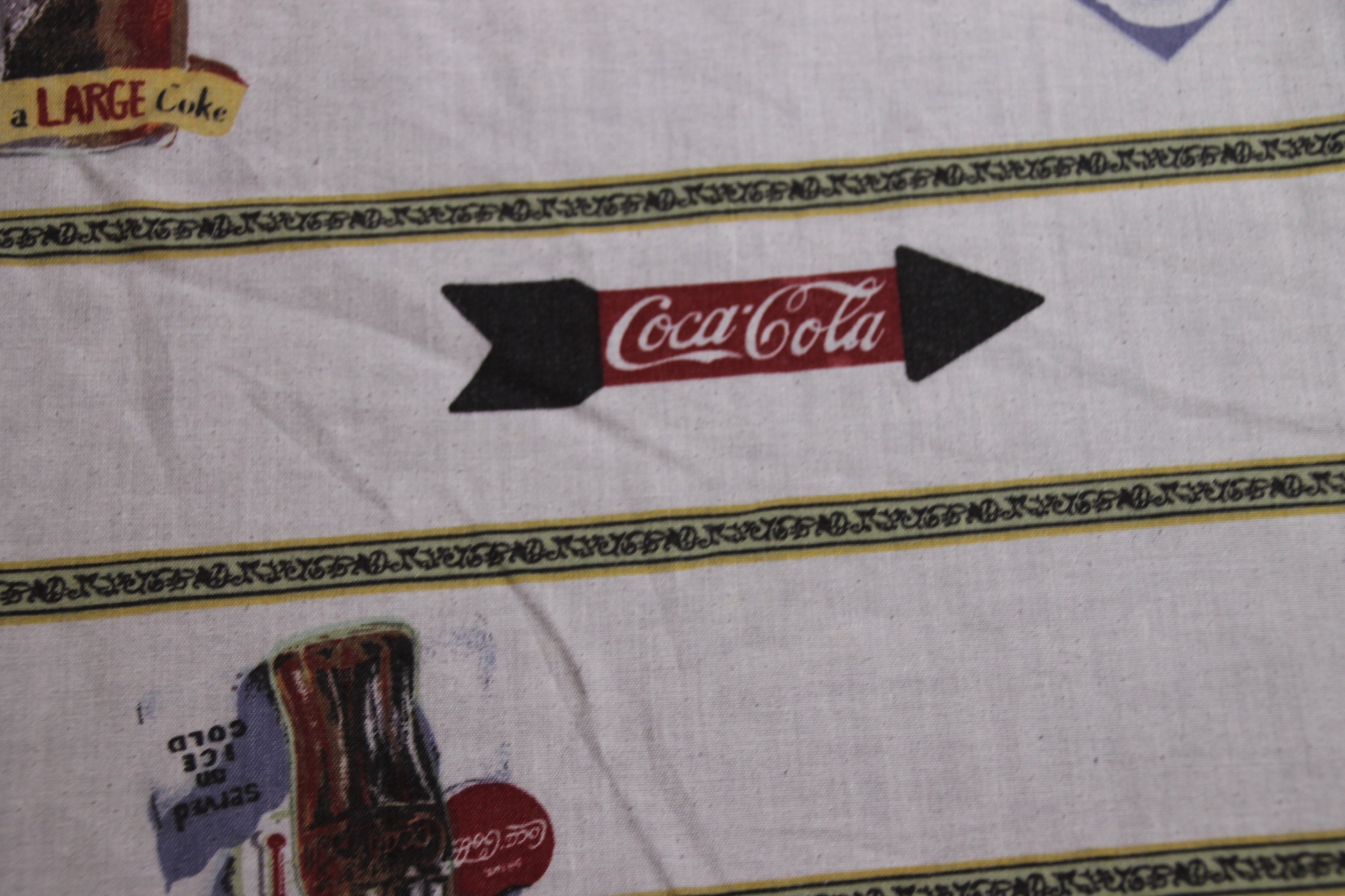 Vintage Coke Coca Cola Themed Flat Twin Size Bed Sheet - Etsy