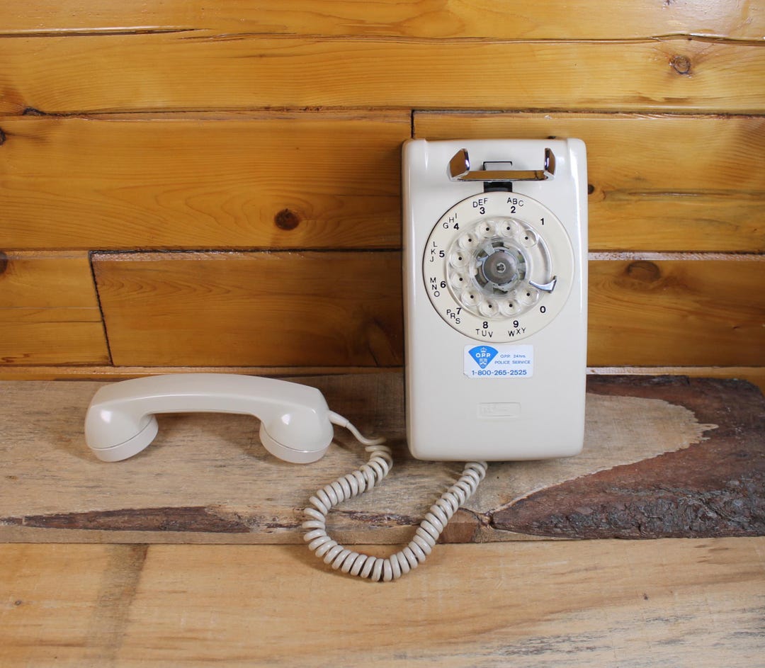Vintage Northern Telecom Rotary Wall Mount Telephone Phone off White - Etsy