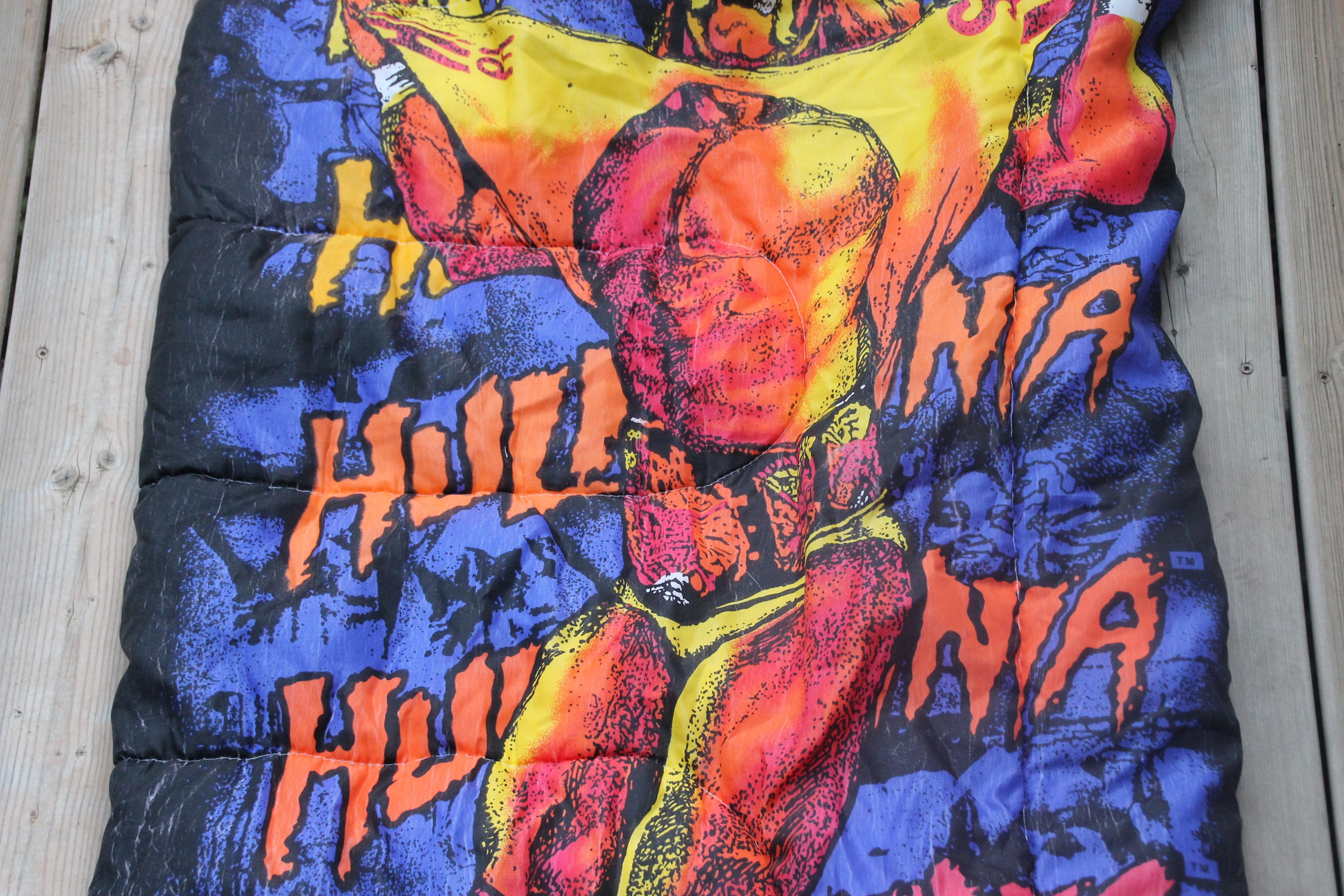 Vintage WWF Wrestling Hulk Hogan Hulkamania Sleeping Bag - Etsy