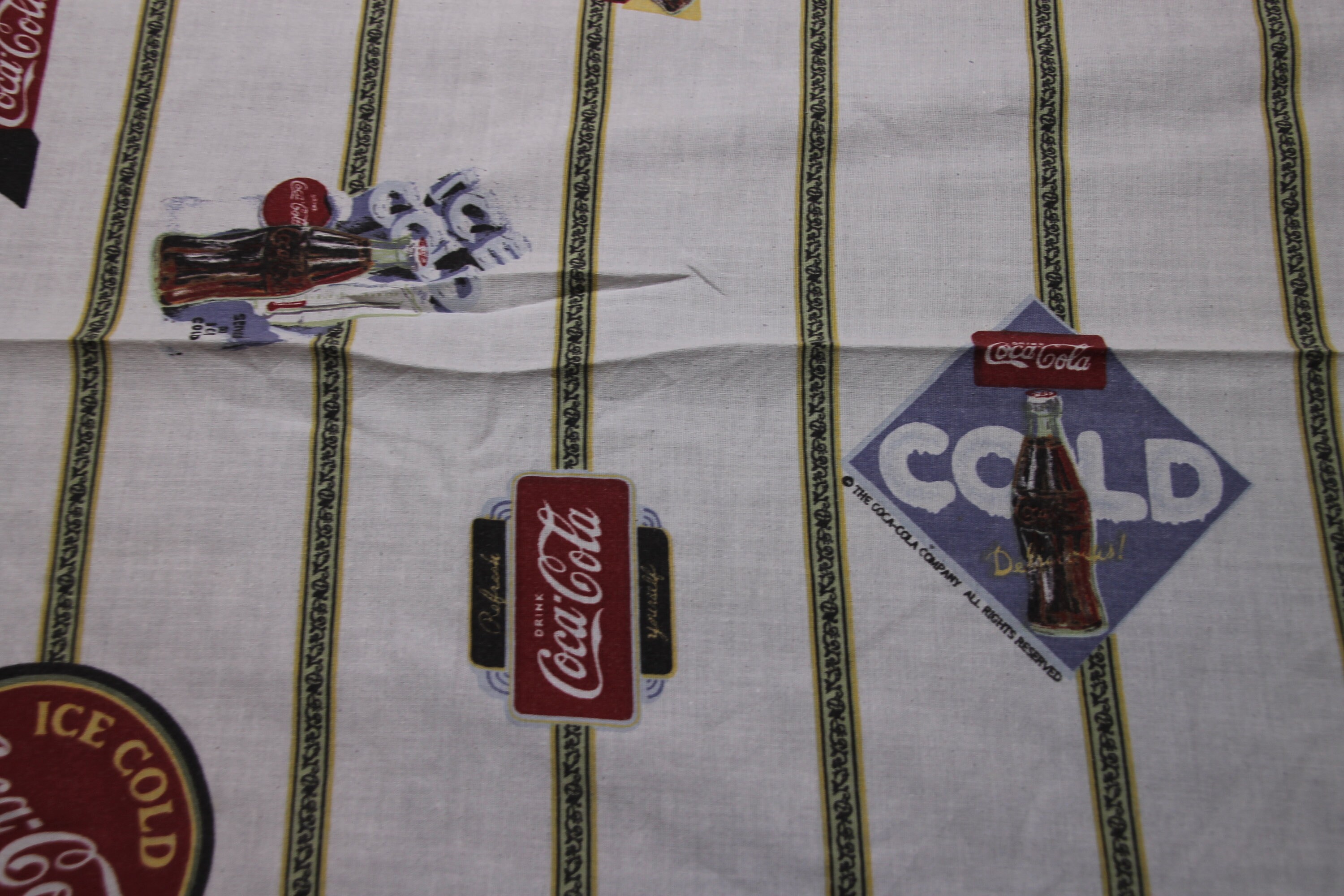 Vintage Coke Coca Cola Themed Flat Twin Size Bed Sheet - Etsy
