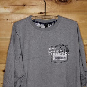 Vintage Enyce Clothing Co. Grey 90s Hip Hop Streetwear T-shirt Adult ...