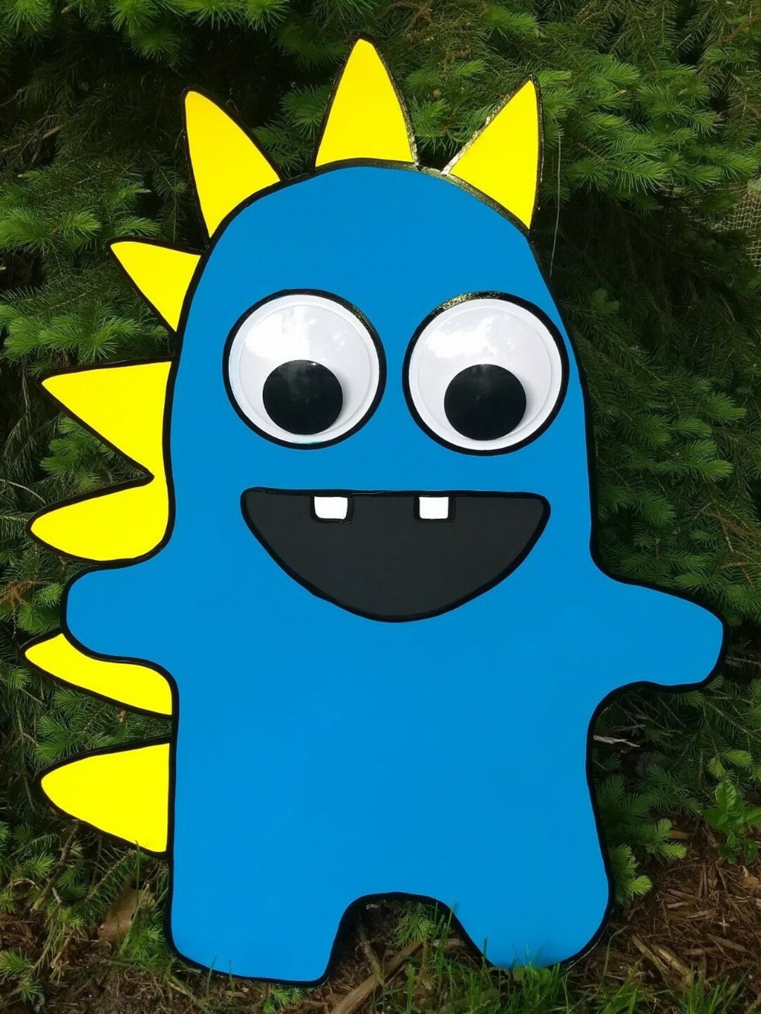 FOAMBOARD - MONSTER PARTY Prop - Spiky Back, Googly Eyed Monster - Etsy