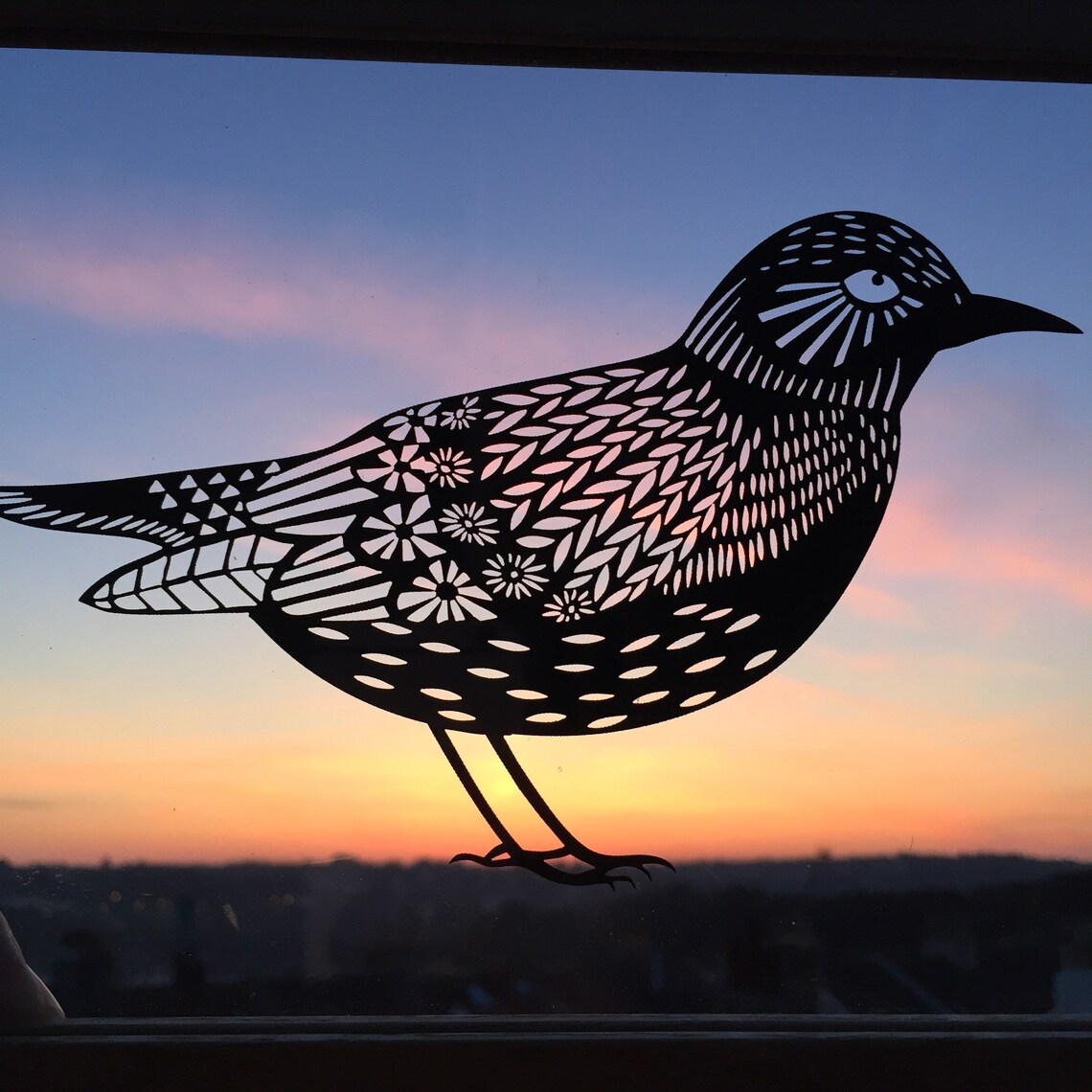 Papercut Blackbird A5 Floating Frame Papercut Bird Frame | Etsy