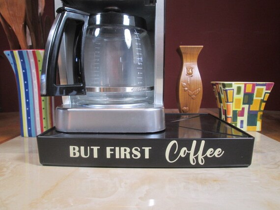 Coffee Maker Overflow Deck Station With Words Applied in | Etsy
