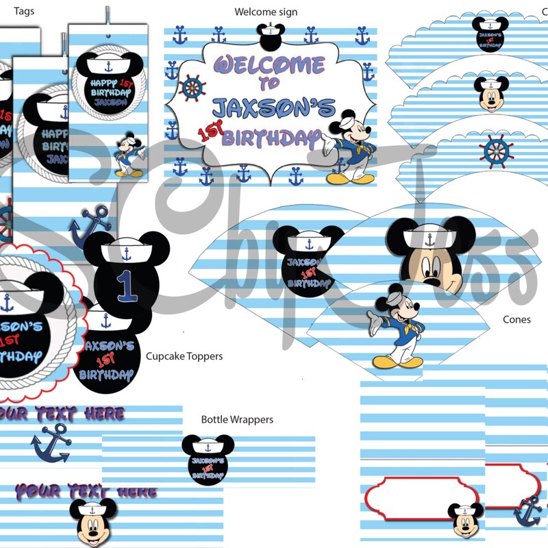 Nautical Mickey - Etsy