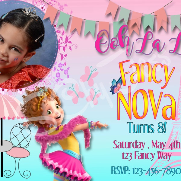 Fancy Nancy Birthday Invitation - Etsy
