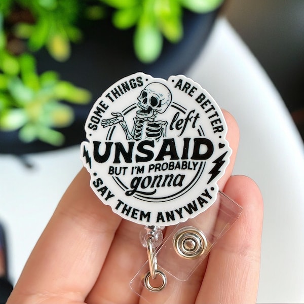 Skeleton Badge - Etsy