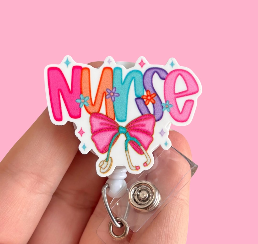 Nurse Badge Reel - Badge Pull - Instructor Badge - Coworker Gift - Etsy