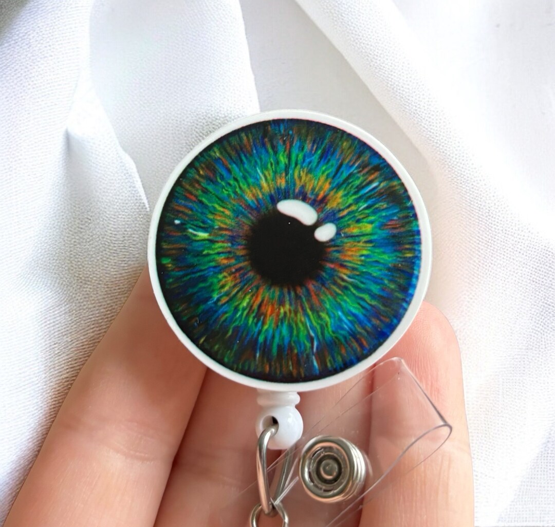 Optometrist Badge Reel - Eye Badge Reel - Badge Buddy - Badge Topper ...