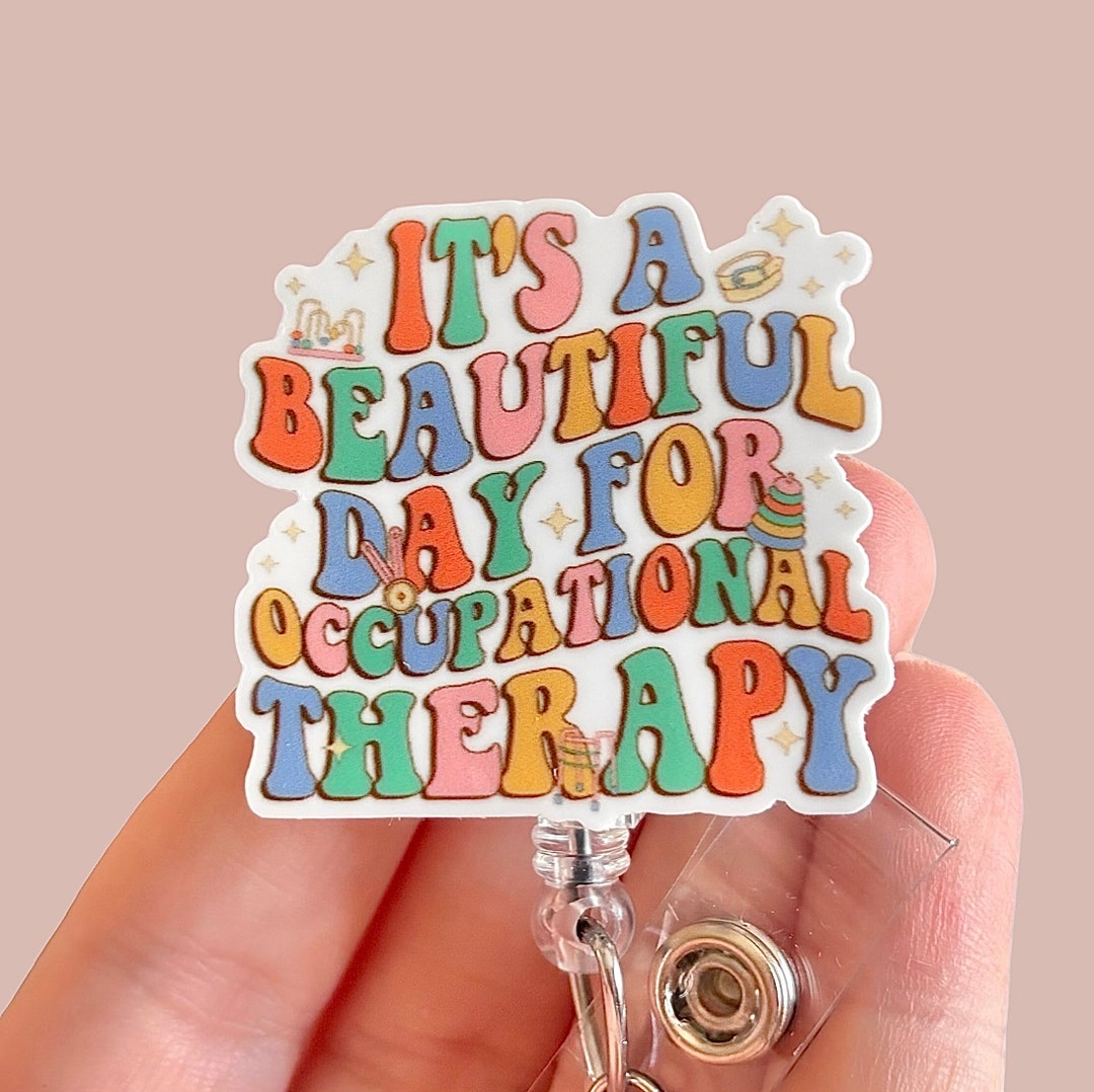 OT Badge Reel - Occupational Therapist Badge Reel - Nurse Badge Pull ...