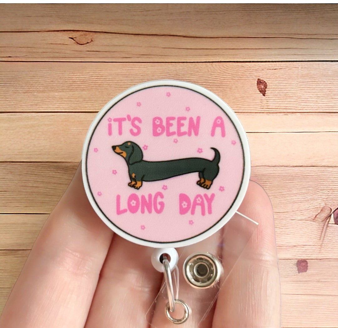Weiner Dog Badge Reel - Dachshund Badge Holder - Dog Mom Badge Reel ...