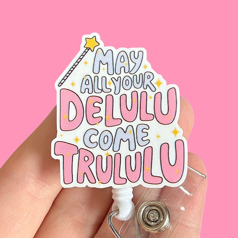 Delulu Badge Reel - Etsy
