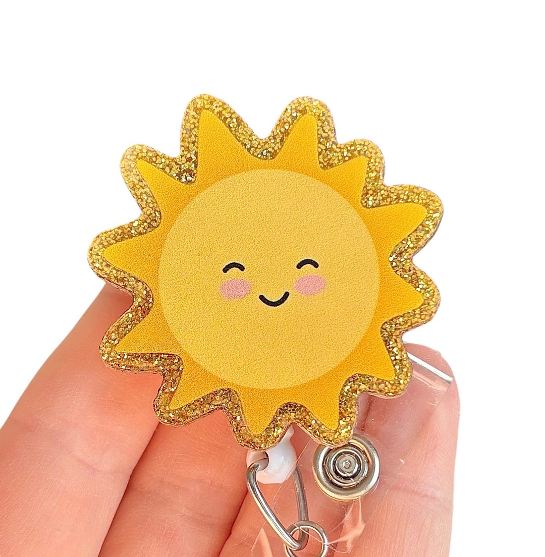 Sun Badge Reel - Cute Nurse Badge Reel - Sunshine Badge Buddy ...