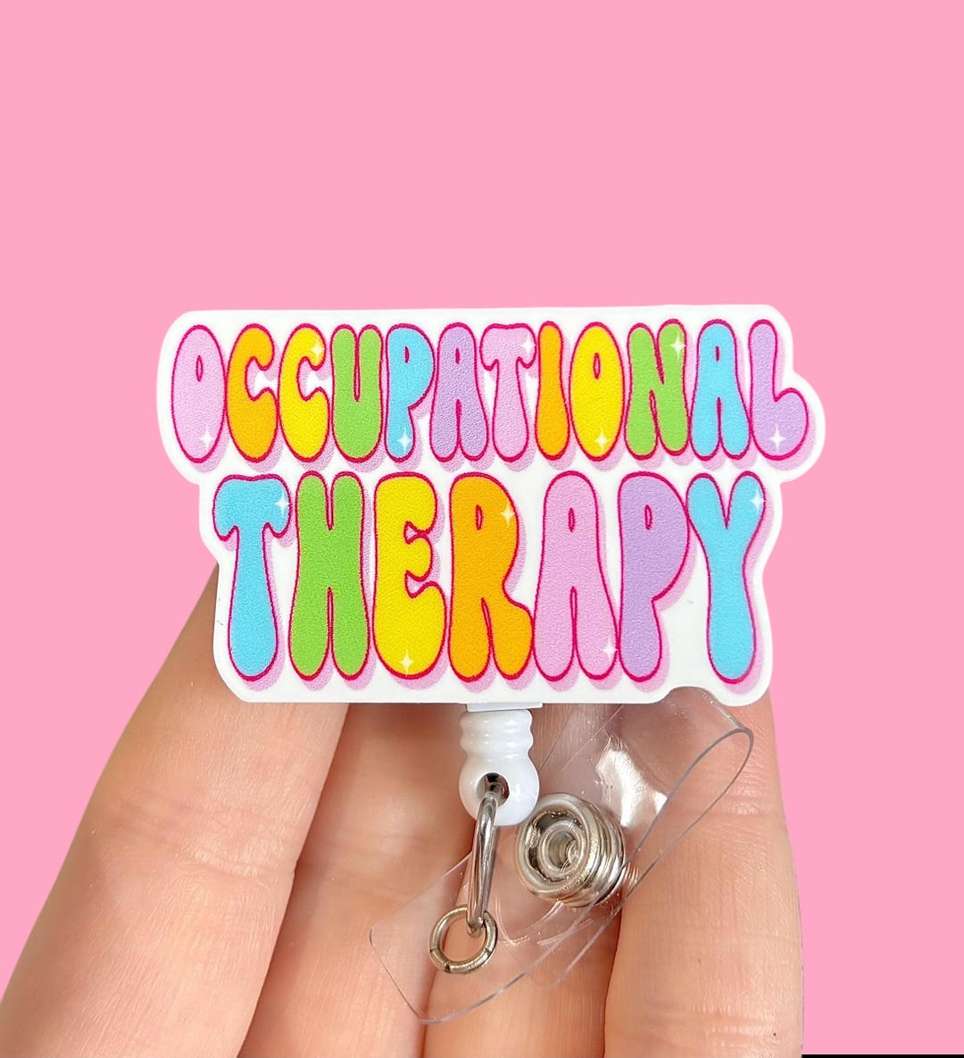 Occupational Therapy Badge Reel - OT Badge Pull - Coworker Gift ...