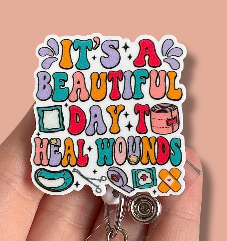 Wound Care Badge Reel - Nurse Badge Reel - Badge Pull - - Etsy