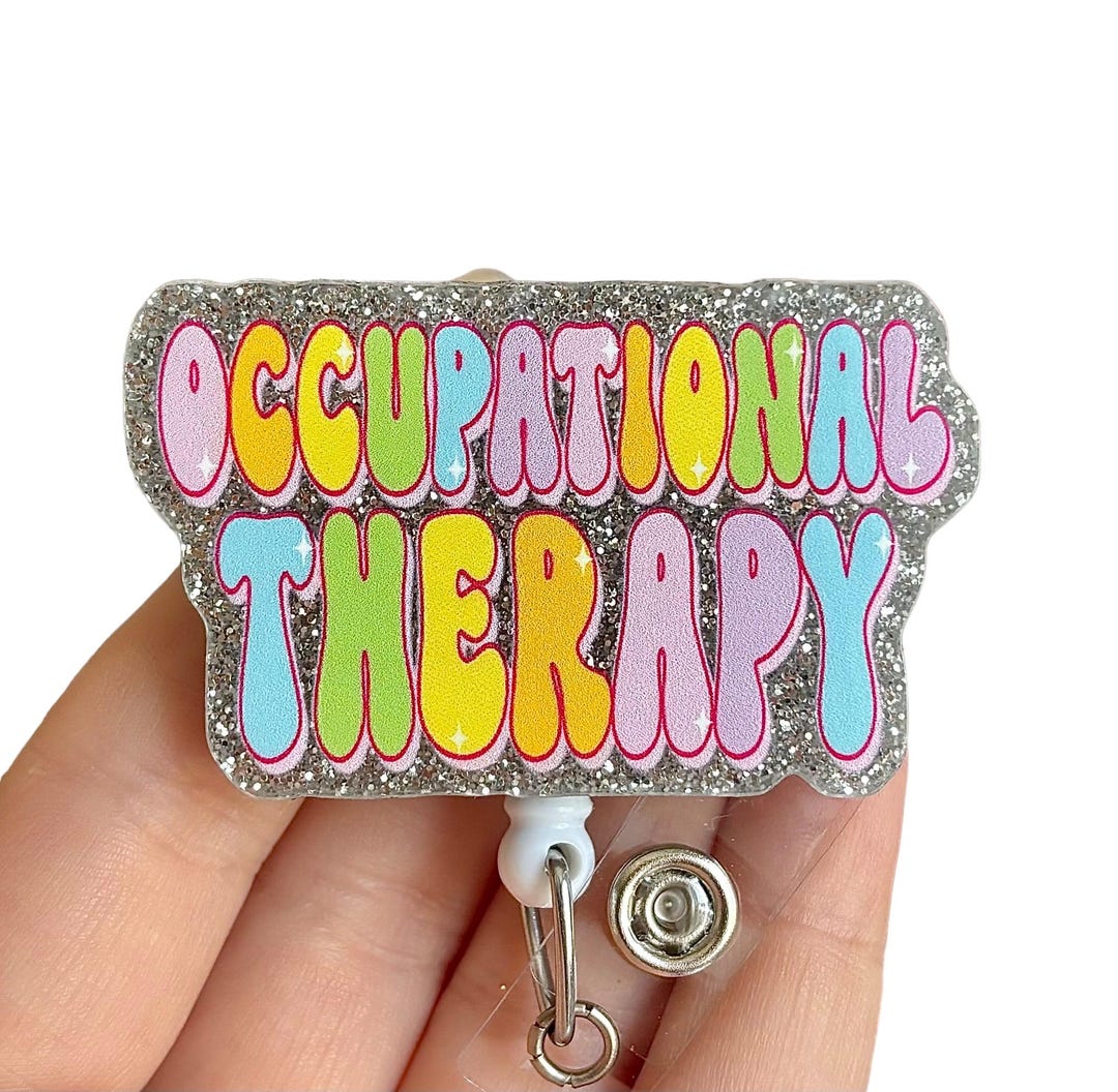 Occupational Therapy Badge Reel - OT Badge Pull - Coworker Gift ...