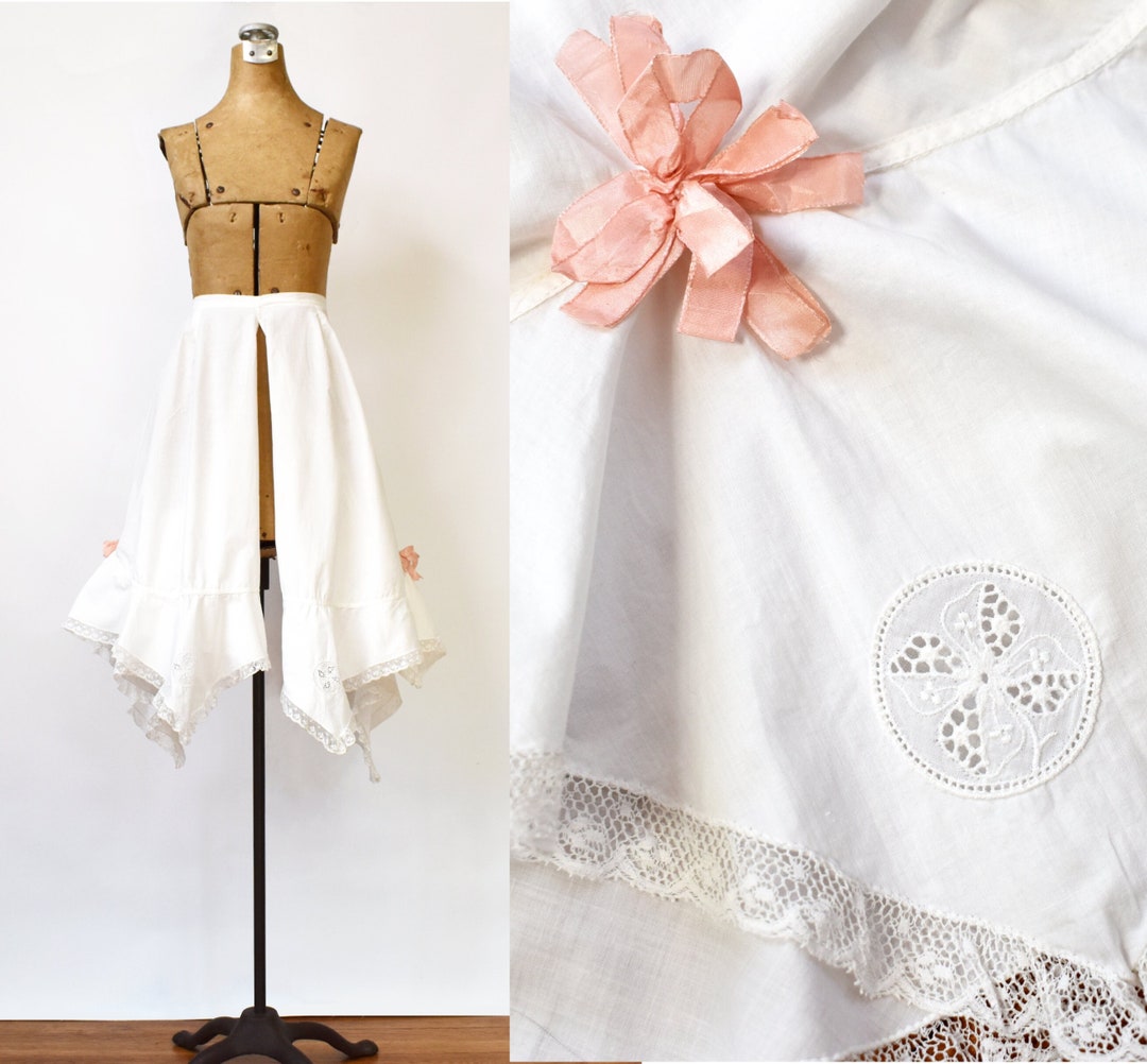 Vintage Victorian Open Drawers Antique White Cotton Lingerie - Etsy