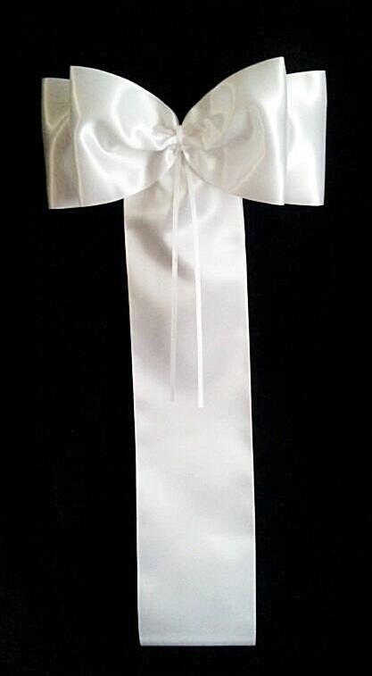 10 x Luxury Satin Sash Style Bow Wedding Church Pew | Etsy