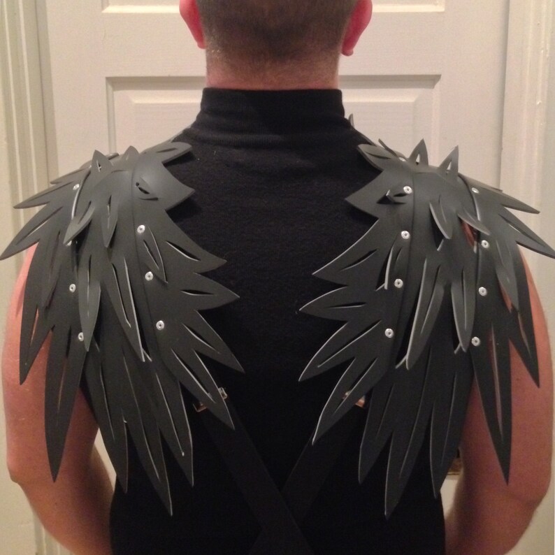 Small Dark Angel Wings, Black, White or Red Rubber - Etsy