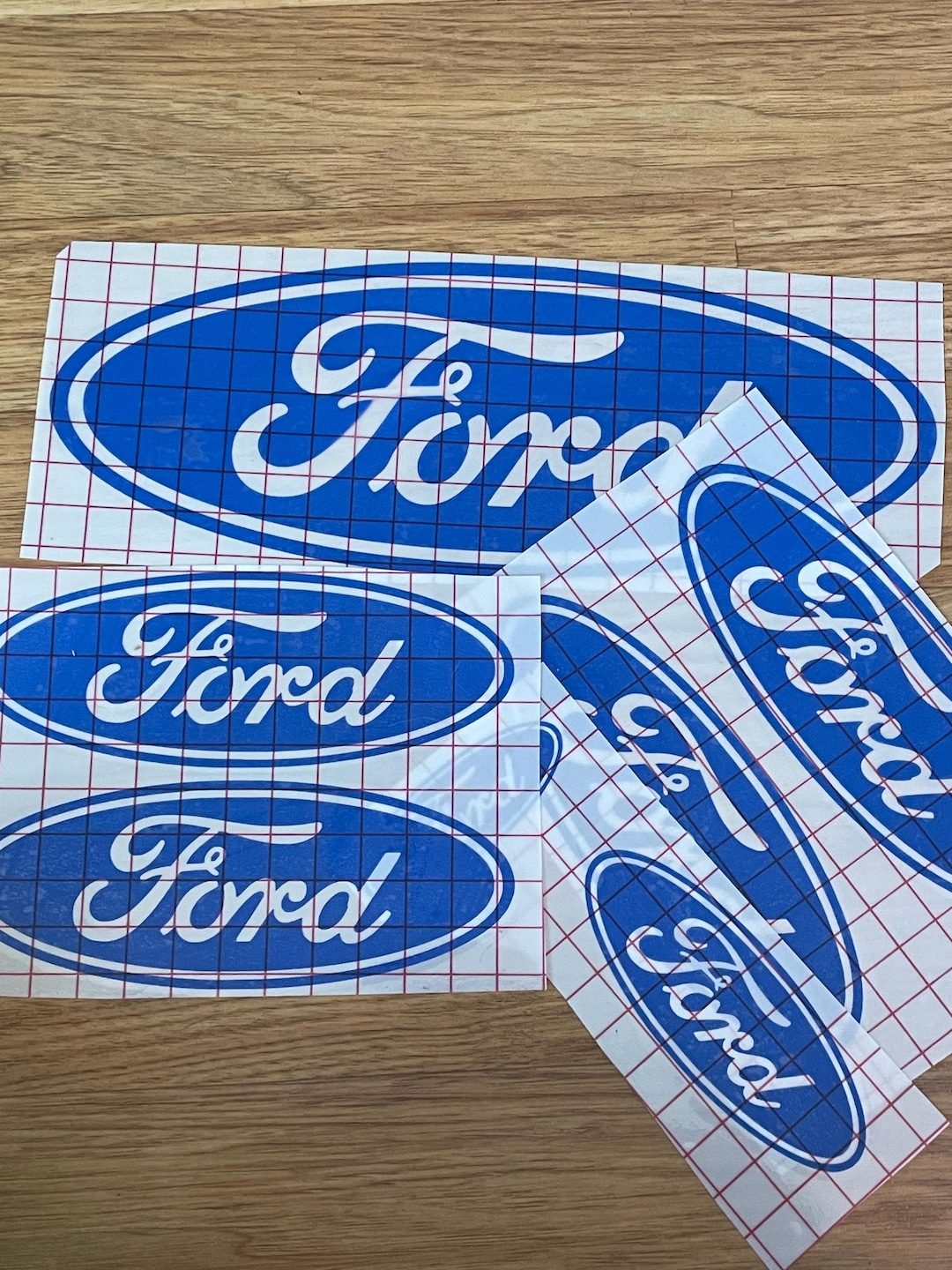 Set of 6 Ford Logo Vinyl Decals Blue - Etsy